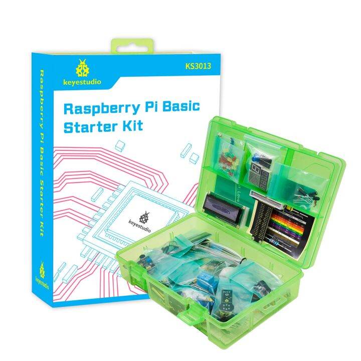 Keyestudio Raspberry Pi 4B Basic/Super Starter Kit สำหรับ Raspberry Pi 4 DIY ชุดเครื่องมือ ...