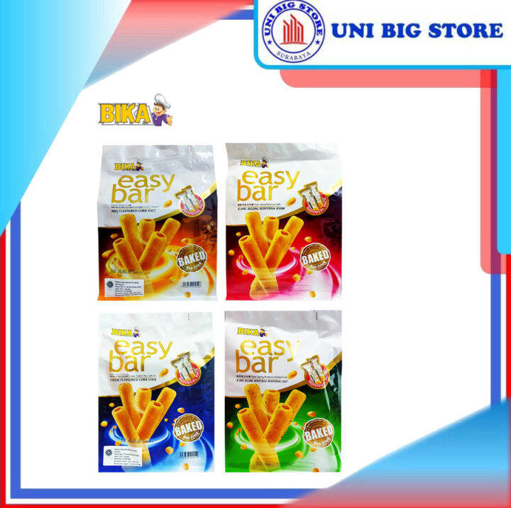 Bika Easy Bar Corn Stick Cheese - Chicken - BBQ - Seaweed Snack momogi ...