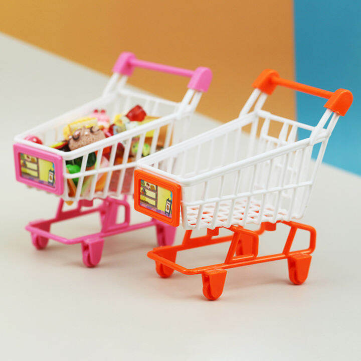 Microgood 1:12ตุ๊กตารถเข็นความอิ่มตัวสูงที่ทำด้วยมือสร้างสรรค์น่ารักมินิตุ๊กตาซูเปอร์มาร์เก็ต ...