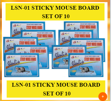 LSN-01 Set of 10 Mouse Glue Traps Rat Glue Traps Sticky Mouse Board ...