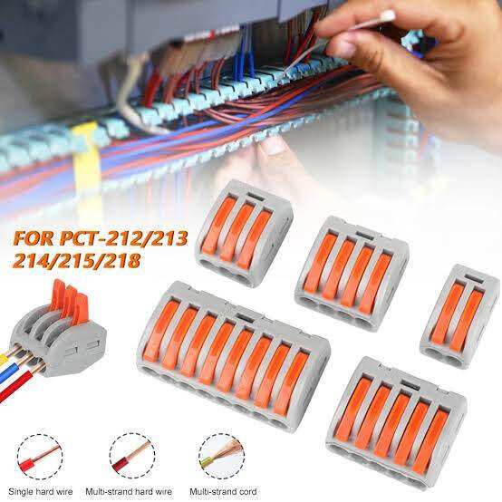 PCT 212, 213, 214, 215, 218 - Quick Connector Clip Terminal Block Speed ...