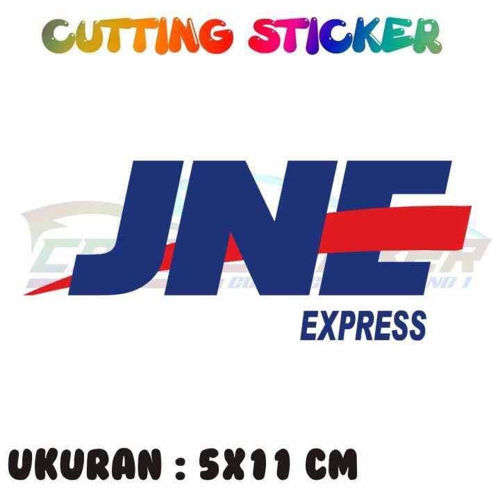 CUTTING STIKER EXPEDISI JNE EXPRESS | UKURAN 5X11 CM | STIKER TIMBUL ...