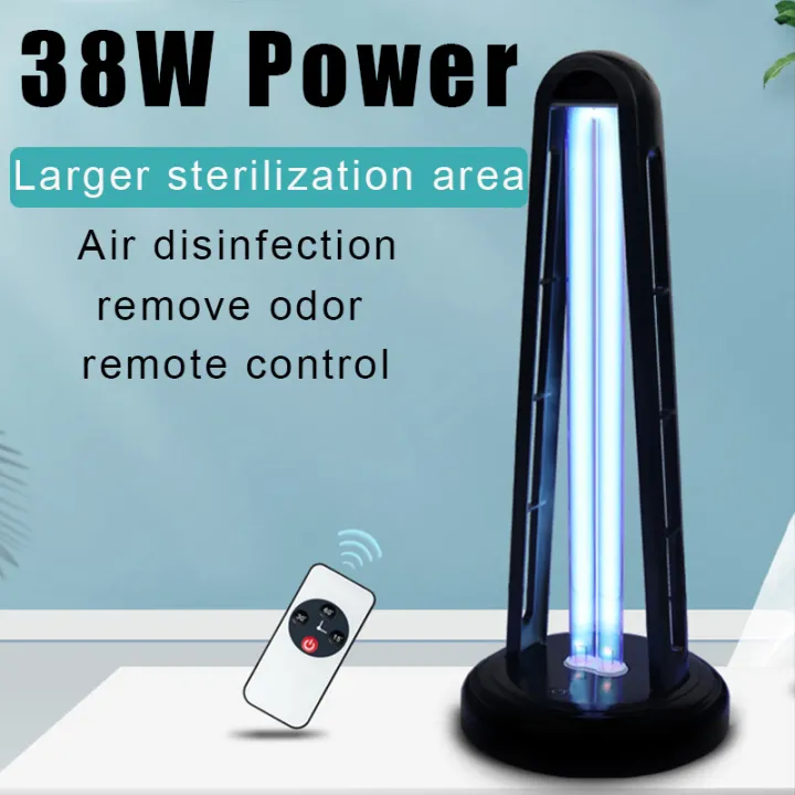 UV Sterilizer With Ozone 38 W UVC Disinfection Lamp With Remote Control ...