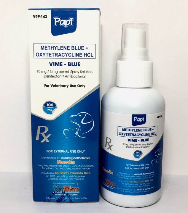 [SOUTH VET] 1pc Papi Vime-Blue 100ML Spray Solution , Disinfectant and ...