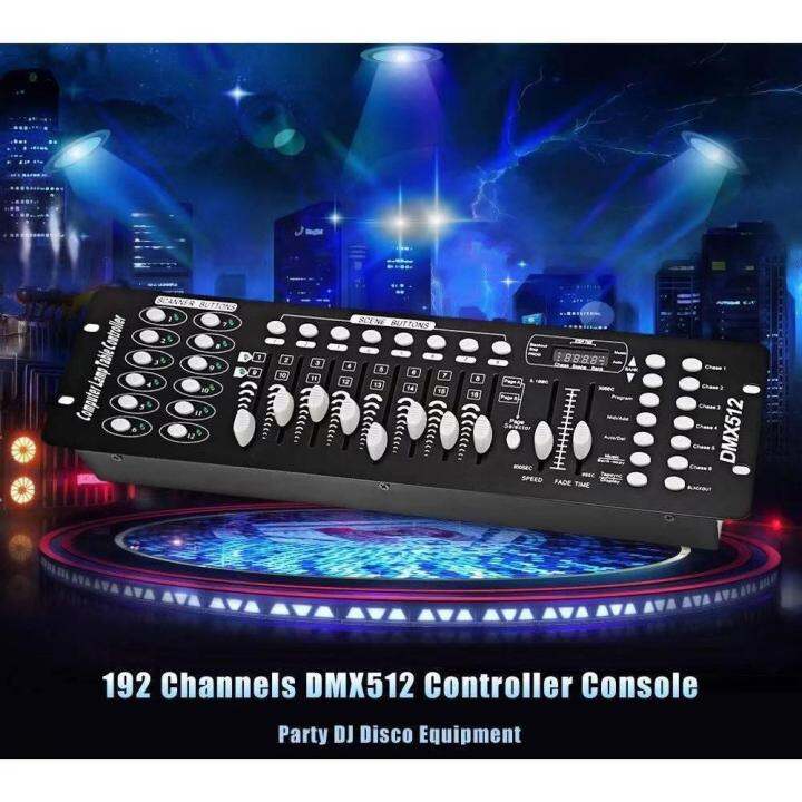 192 Dmx 512 Stage Dj Light Controller Lighting Party Pub Night Club Dj