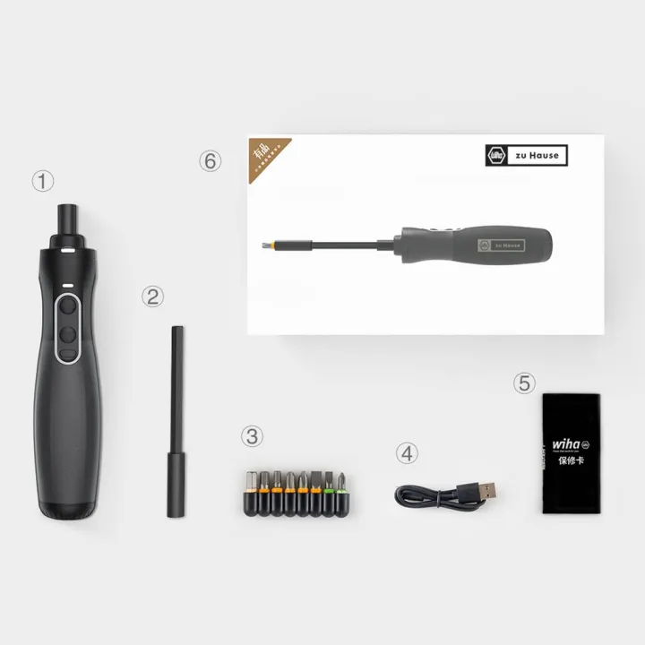 BỘ TUA VÍT ĐIỆN XIAOMI WIHA ZU HAUSE MÀU ĐEN | Lazada.vn