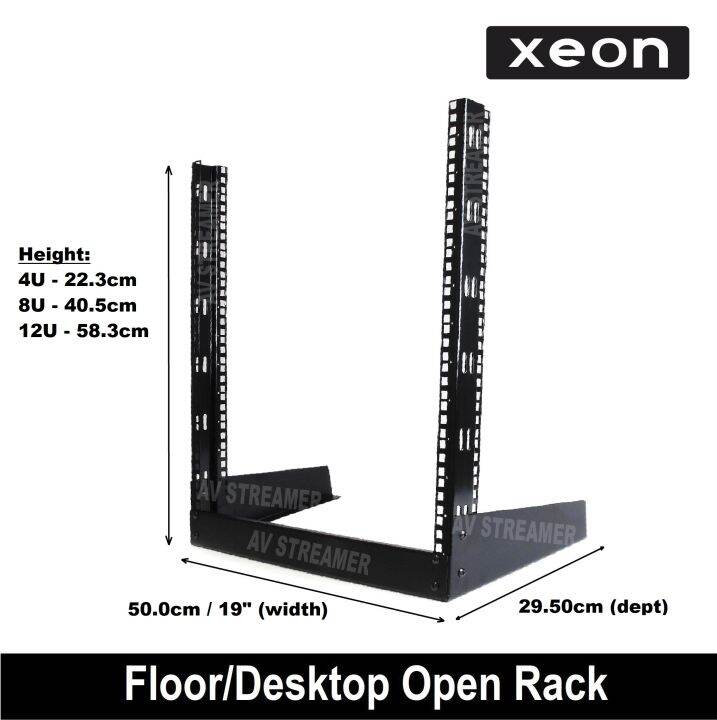 4U/ 8U/ 12U Desktop Open Server Rack (2 post open frame rack) | Lazada