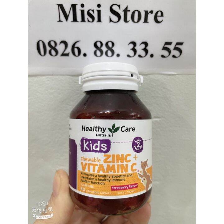 (zin C HC) Vitamin C và Kẽm zinc cho bé, Healthy Care Zinc , 60 viên | Lazada.vn