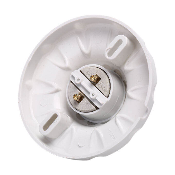 New E27 Ceramics LED Light Bulb Holder Round Socket Base Hanging Lamp ...