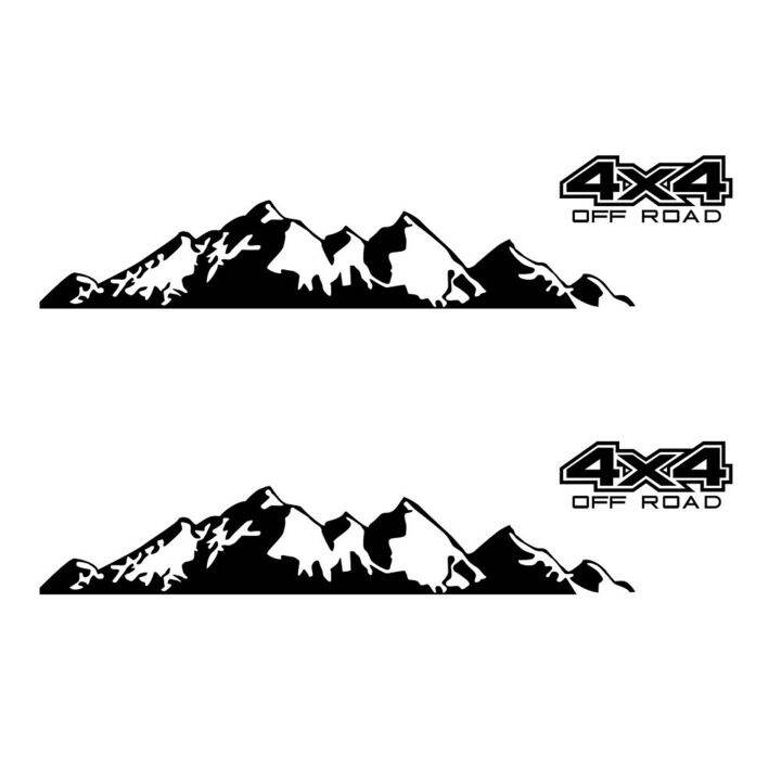 2X Car Sticker 4X4 Off Road Graphic Decal for Ford Ranger Raptor Pickup ...
