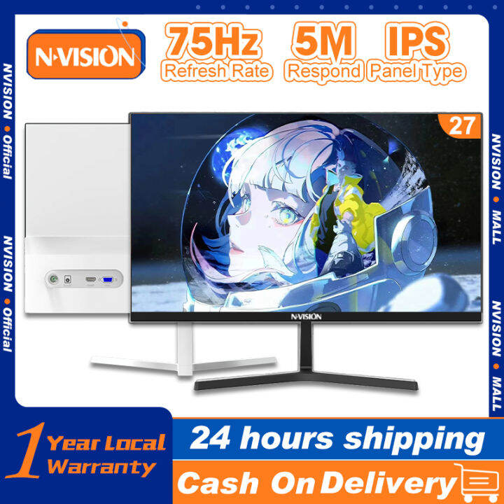 Nvision 27 inch Monitor Gaming Monitor PC Computer Monitor IPS Panel ...