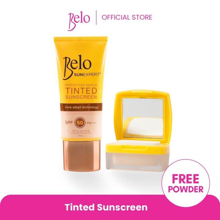 Belo SunExpert Tinted Sunscreen SPF50 PA 50mL FREE Translucent Loose ...