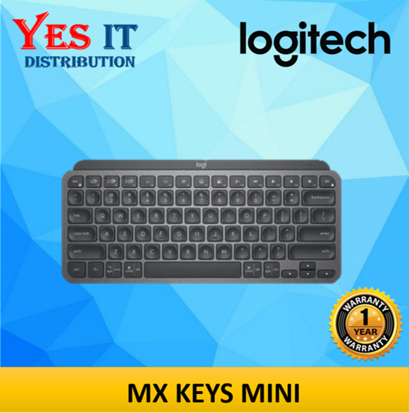 Logitech MX Keys Mini Minimalist Wireless Illuminated Keyboard , Compac t, Bluetooth , Backlit ...