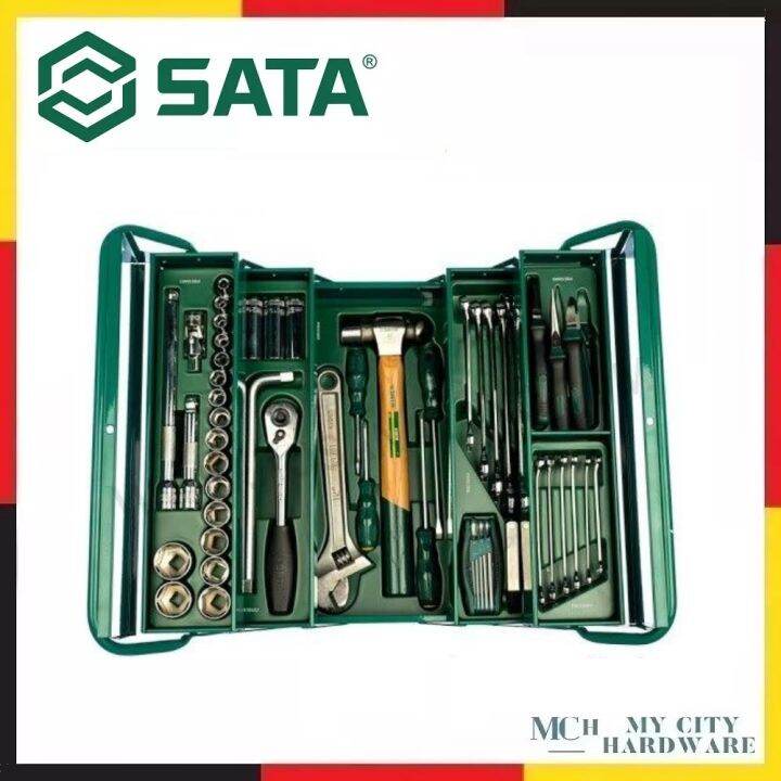 SATA Tools 70pcs Cantilever Mechanic Tool Chest & Tray Set 95104A-70 ...