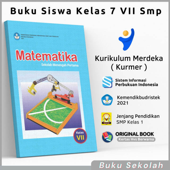 Buku Paket Siswa Pelajaran Matematika MTK Kelas 7 Smp/Mts Kurikulum Merdeka Belajar Kurmer Kumer ...