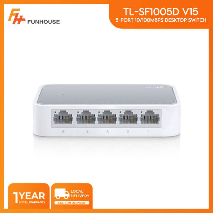 TP-Link TL-SF1005D 5 port 10 / 100 mbps Desktop Switch | Lazada PH