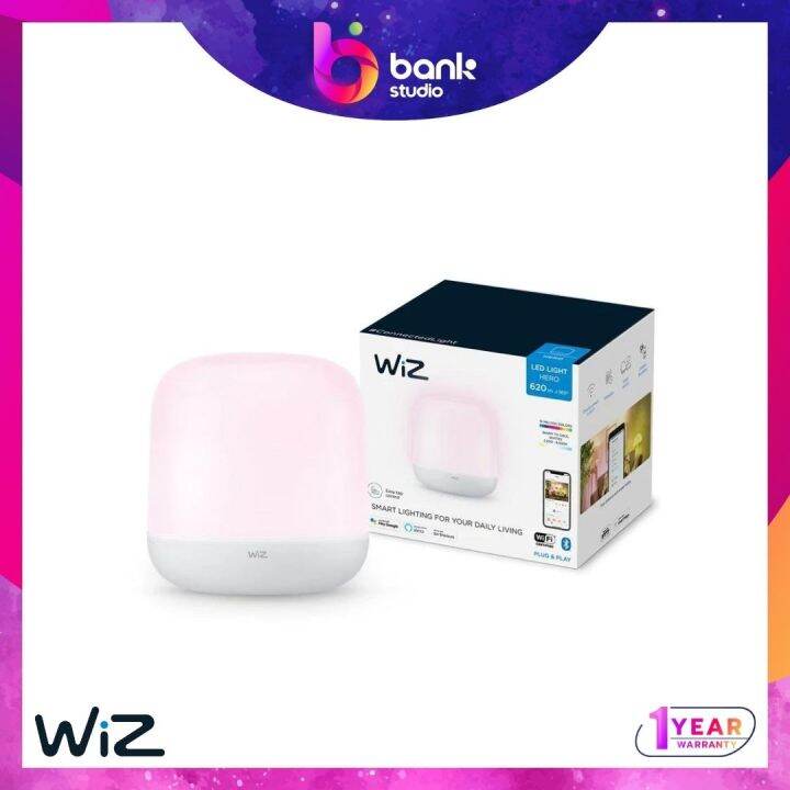 โคมไฟอัจฉริยะ Wiz Portable HERO (USB-TYPEC) 9W | Lazada.co.th