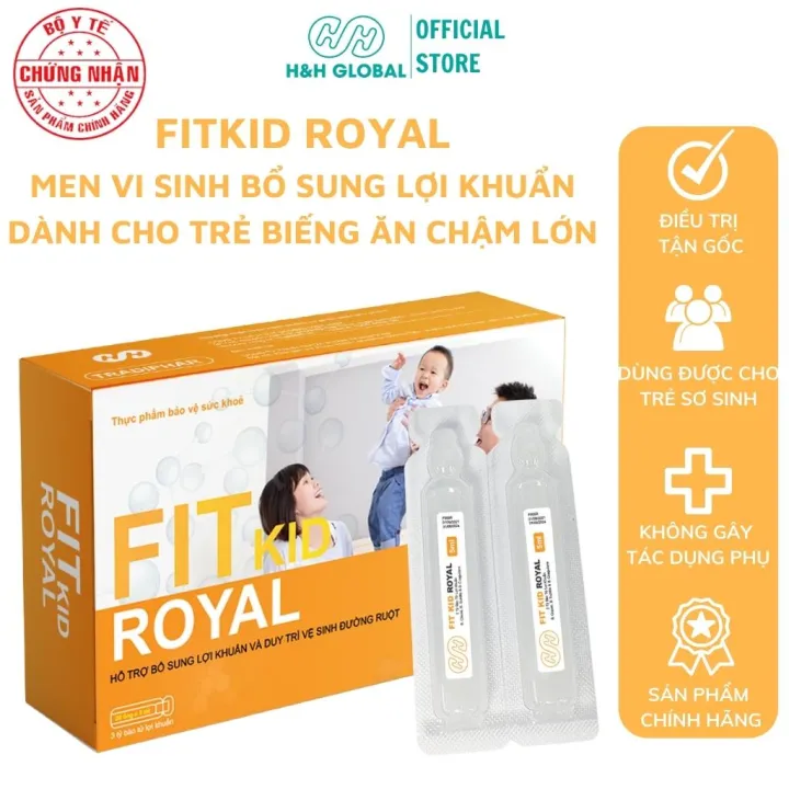 Men vi sinh FIT KID ROYAL cho bé chứa 40 tỷ Bào tử lợi khuẩn Anh Quốc - Dành cho trẻ biếng ăn ...