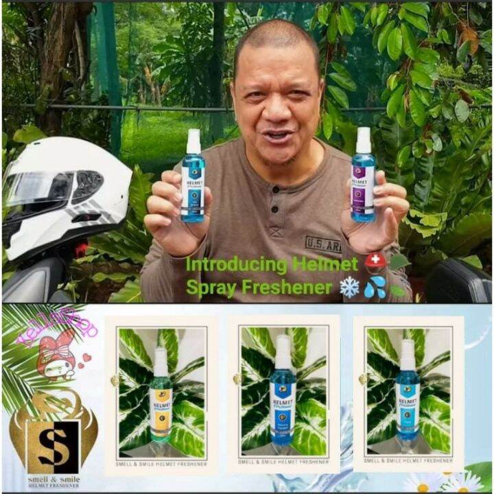 Smell Smile Helmet Freshener / Helmet Spray 100ml | Lazada PH