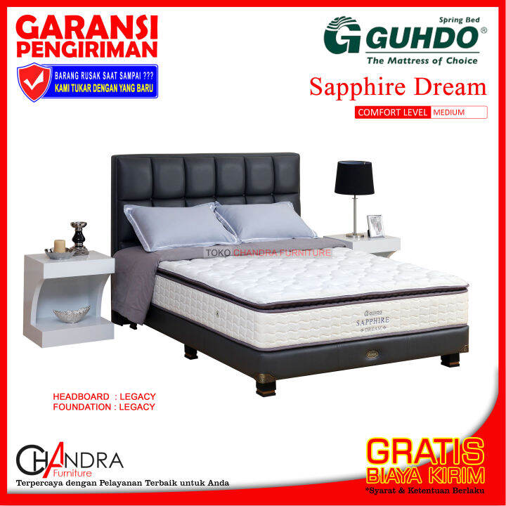 Kasur Springbed Guhdo Sapphire Dream Legacy Style - BED SET | Lazada ...