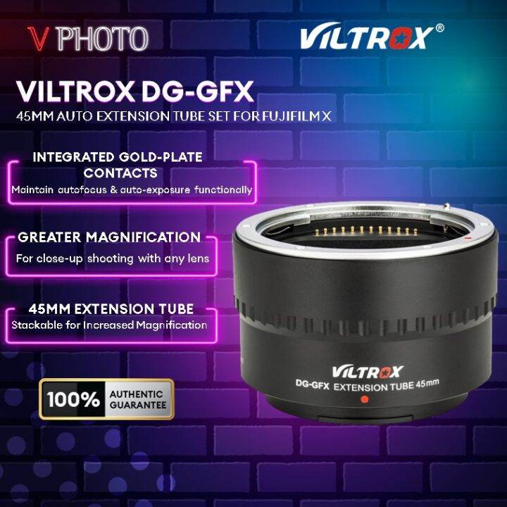 VILTROX DG-C/EOSR/FU/GFX/ Auto Focus Extension Tube for DSLR Camera ...