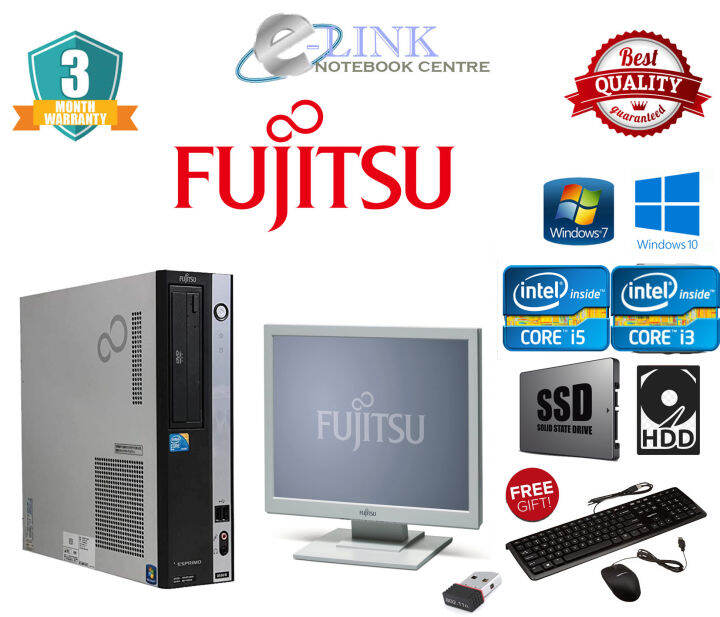 ( Fujitsu i3 i5 1-4th Generation Full Set PC Refurbished ) Fujitsu i5 ...