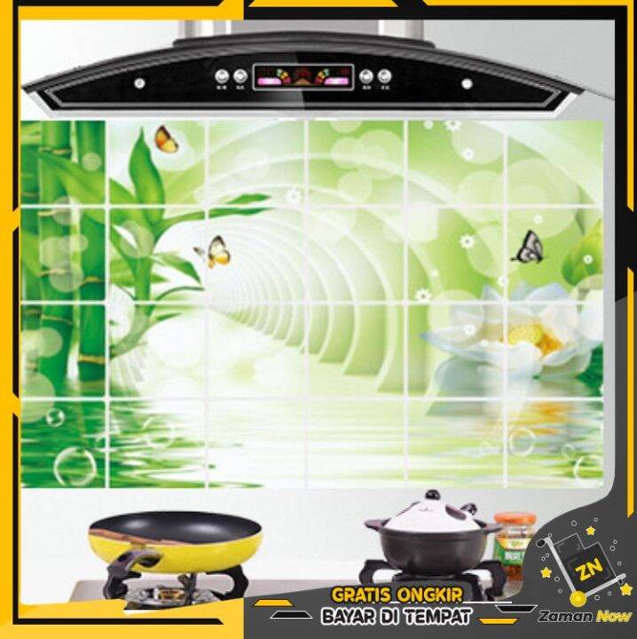 Zaman Now - Sticker Dinding Dapur Anti Minyak / Wallpaper Dinding Dapur ...