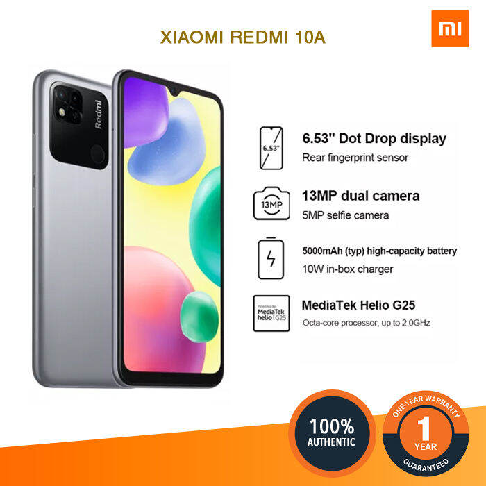 Xiaomi Redmi 10A 3GB + 64GB, 5000mah battery (Global Version) | Lazada PH