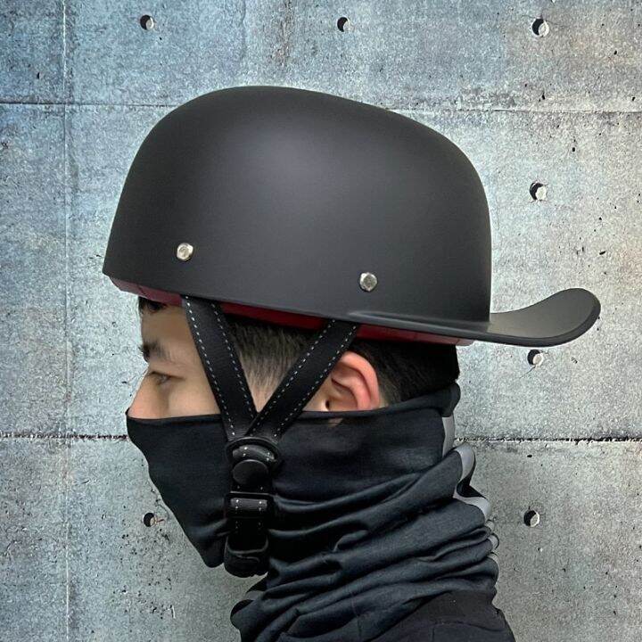 Retro Gangster DS Personality Baseball Cap Motorcycle Helmet Half ...