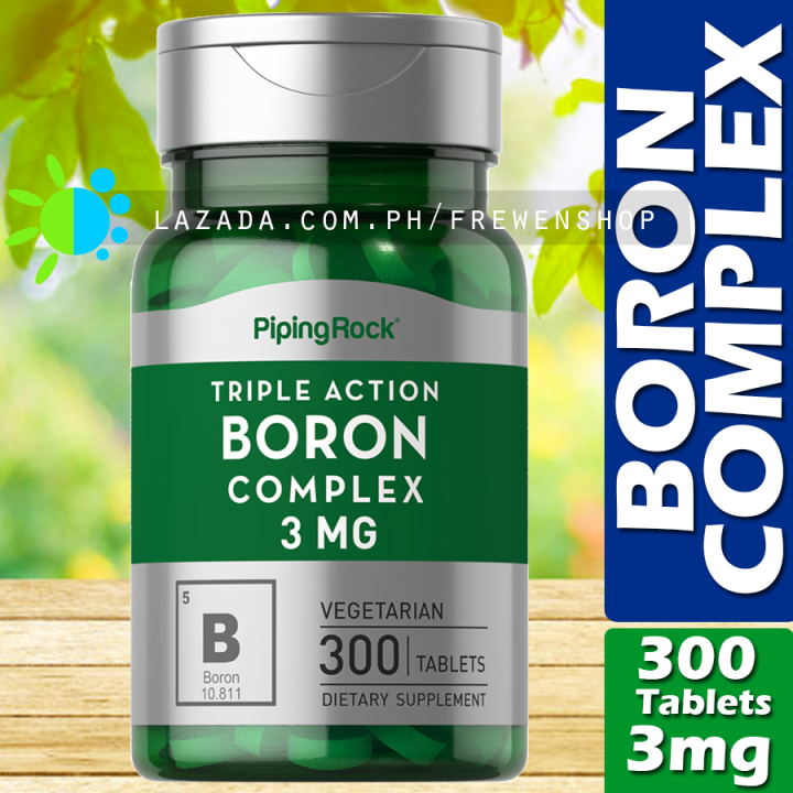 BORON COMPLEX TRIPLE ACTION 3mg x 300 Tablets Boron as Citrate ...