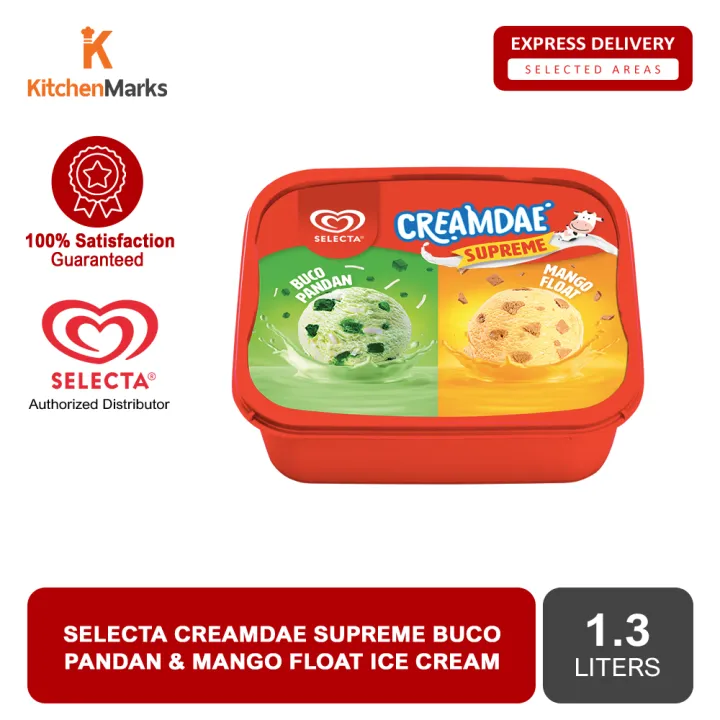 Selecta Creamdae Supreme Buco Pandan & Mango Float Ice Cream 1.3L ...