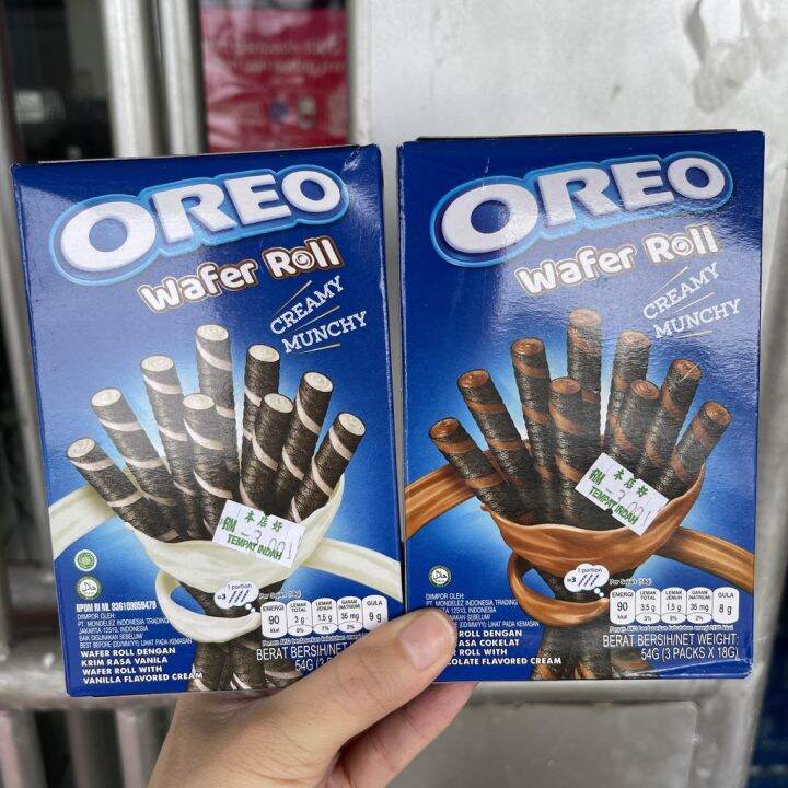 Oreo Wafer Roll 54g Creamy Munchy Cookies 零食 (Oreo Cookies /Oreo Roll ...