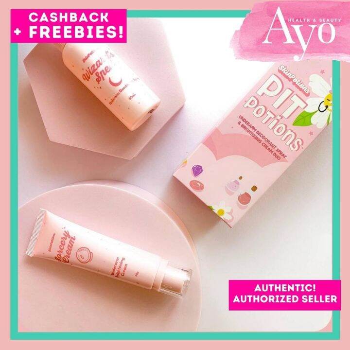 Skinpotions Pit Potions Set, Sorcery Cream + Wizard Spell for Deo spray ...