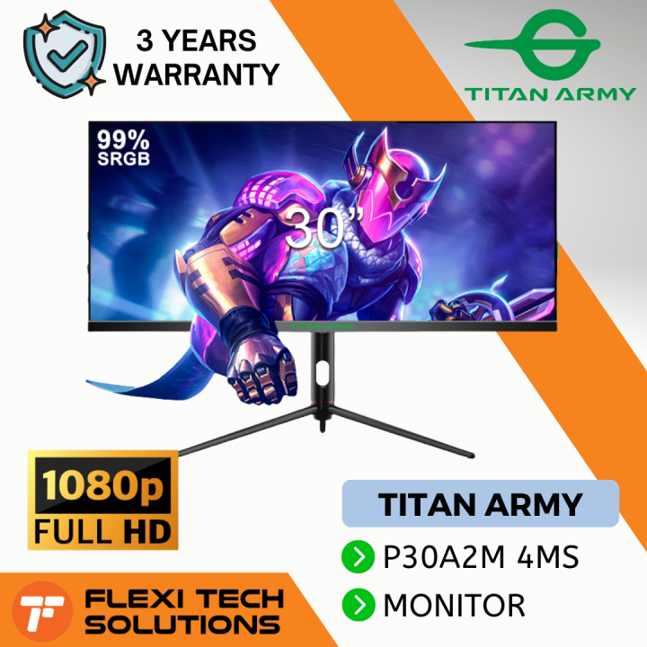 Flexi Tech TITAN ARMY 30 inch Ultrawide 200Hz IPS ELED HDR Rotatable ...