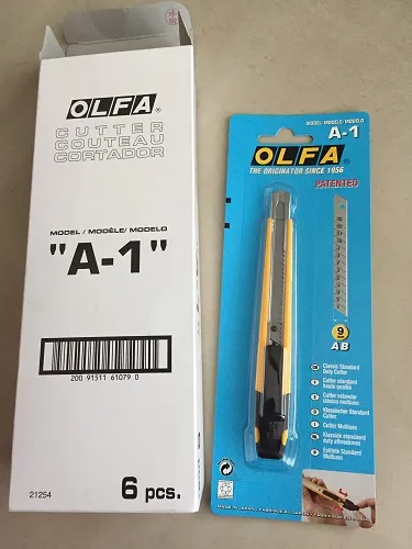 คัตเตอร์ OLFA A-1 แท้ 100% OLFA A1 (ยกกล่อง 6 ชิ้น) | Lazada.co.th