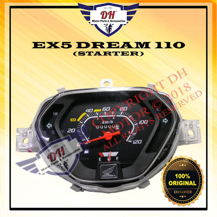 EX5 DREAM 110 (STARTER) (ORIGINAL) METER STANDARD HONDA | Lazada