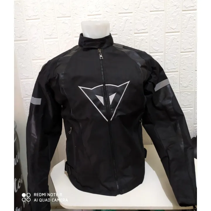Black Dinir 300 Cordura Carbon Touring Motorcycle Jacket with Protector ...