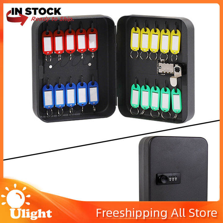 Ulight Wall Mounted Password Key Box Digital Code Lock Put 20pcs Keys ...