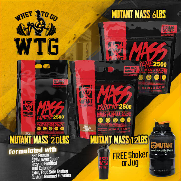 ☛Mutant Mass Extreme 2500 6lbs, 12lbs and 20lbs♂ | Lazada PH