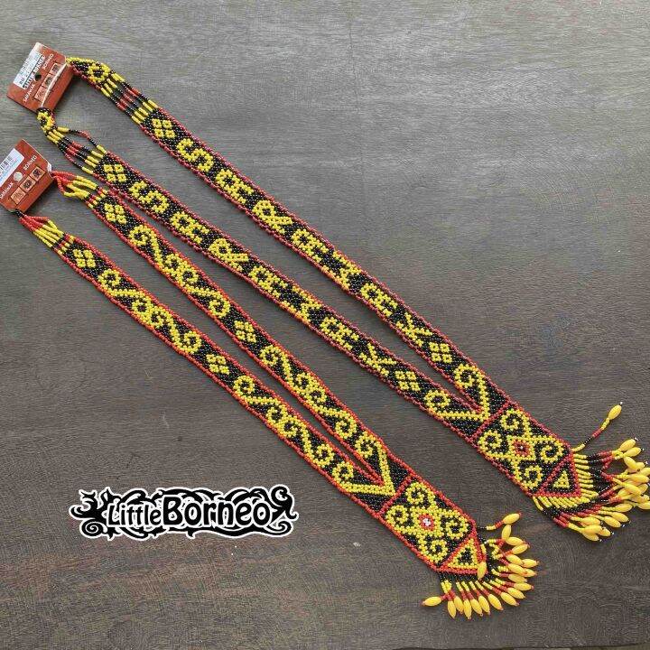 Sarawak Beads Motif Necklace - Rantai Manik Sarawak - Handmade | Lazada