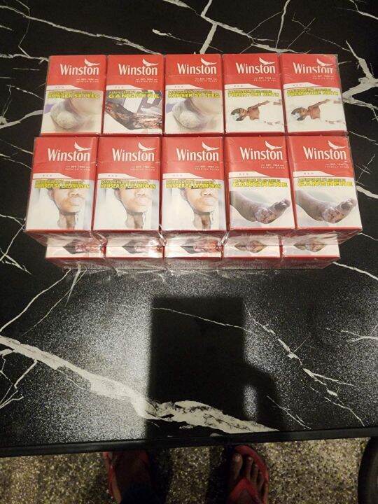 WINSTON RED HARD PACK 1 ream 10 packs flip top n | Lazada PH