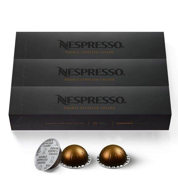 NESPRESSO Vertuo Double Espresso CHIARO Coffee Capsule เนสเพรสโซ เวอทู ...