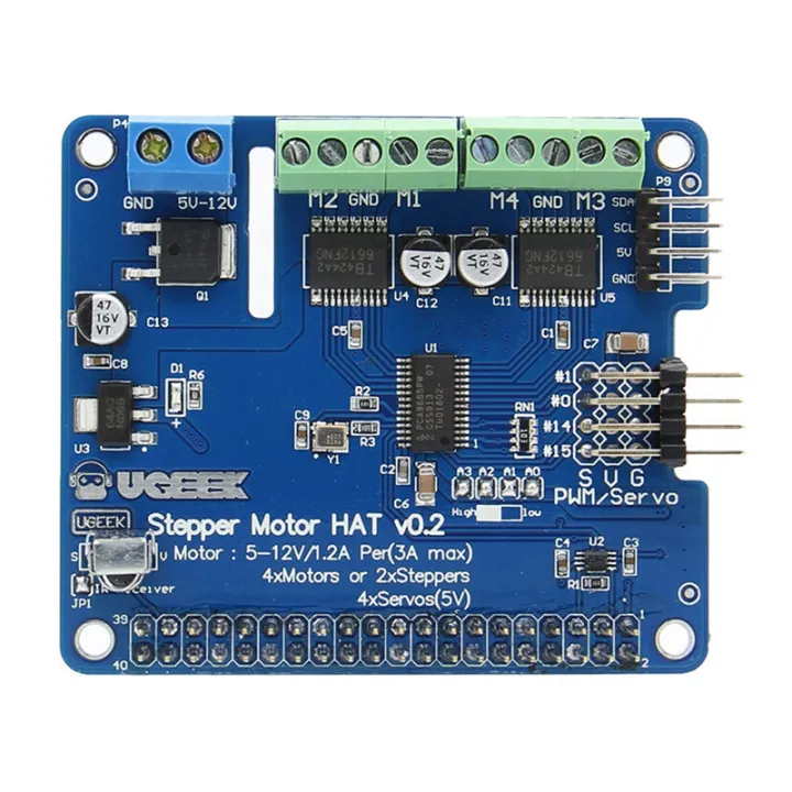 Stepper Motor HAT for Raspberry Pi 2B 3B+/3B/4B/Zero Robot Expansion ...