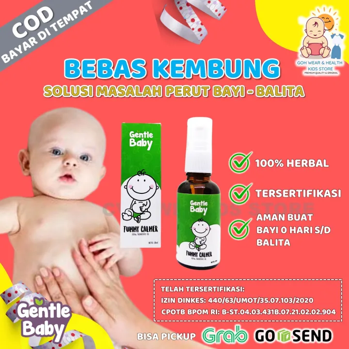 Minyak Telon Oles Gentle Baby Tummy Calmer Solusi Bebas Kembung Perbaiki Masalah Perut Pada Bayi ...