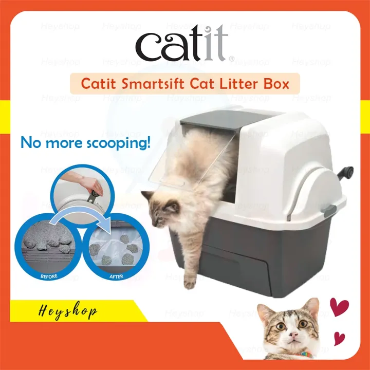 Catit Smartsift Sifting Cat Litter Pan / Cat Litter Box w/ Easy ...
