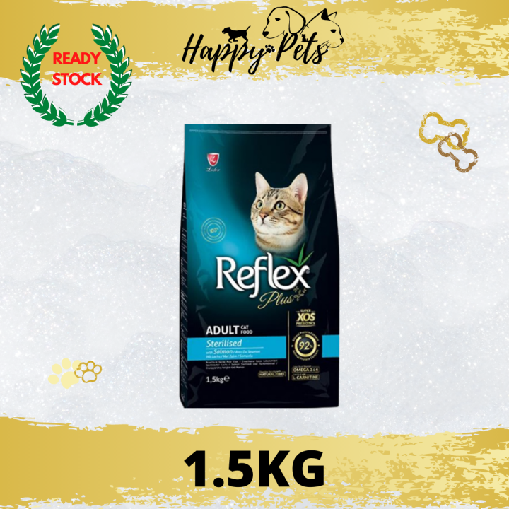 Reflex Plus Sterilised Adult Cat Food with Salmon (1.5KG) CAT FOOD | Lazada
