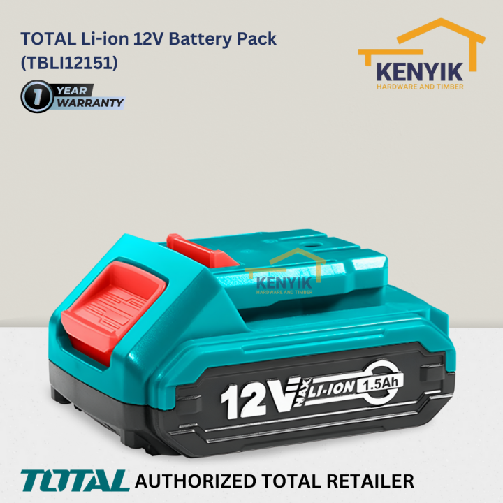 TOTAL Li-ion 12V Battery Pack (TBLI12151) | Lazada