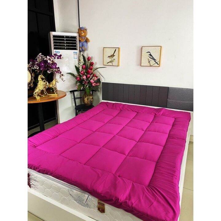 Topper ท็อปเปอร์โรงงานขายตรง（3F 5F 6F) งานไทยความหนา4นิ้ว มียางรัดหมุมเก็บปลายทางได้ Topper ขน ...