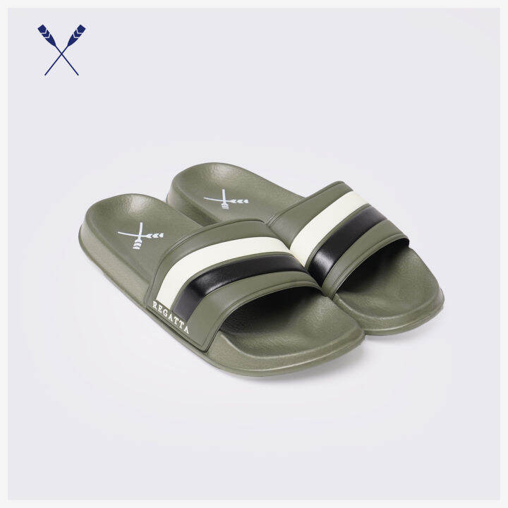 Regatta Single Band Sliders For Men (Black/Burnt Olive/Navy Blue ...