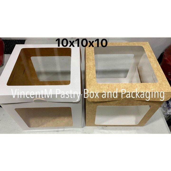 10x10x10 inches Cake box / Pastry box/ Cake Box Packaging | Lazada PH